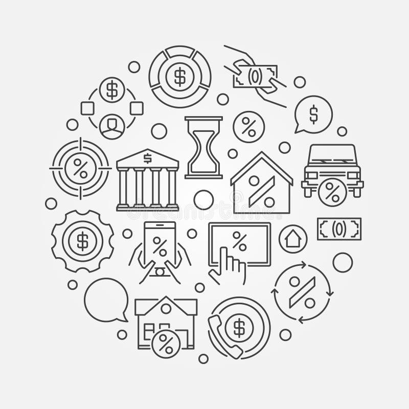 Leasing Round Linear Illustration Stock Illustrations – 16 Leasing ...