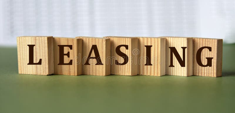 LEASING - Word on Wooden Blocks on Light Background Stock Image - Image ...