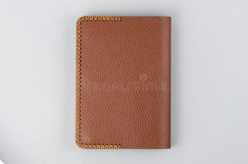 Leather Art Note Book Brown Stock Image - Image of notebook, pocket ...