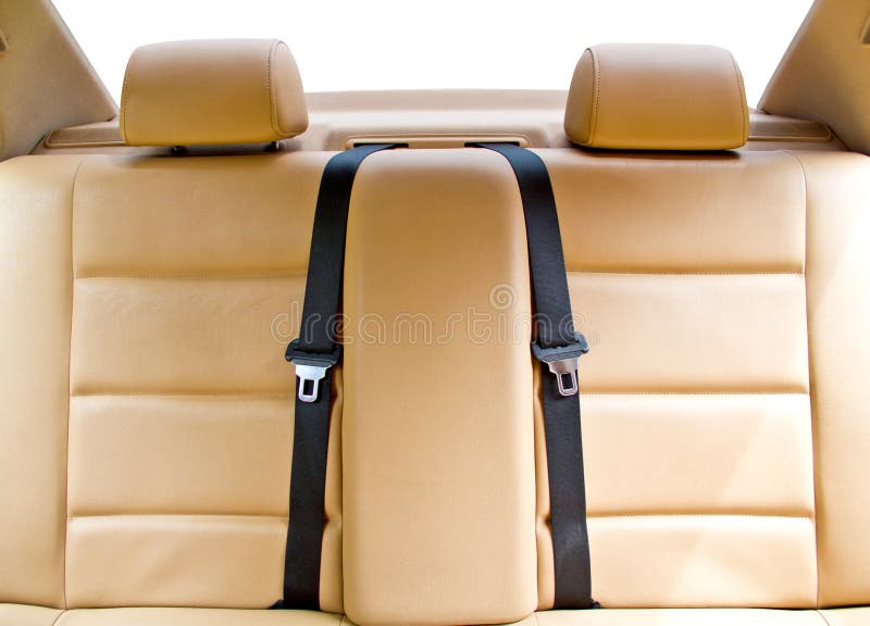 Leather back seat in car stock image. Image of details - 26473497