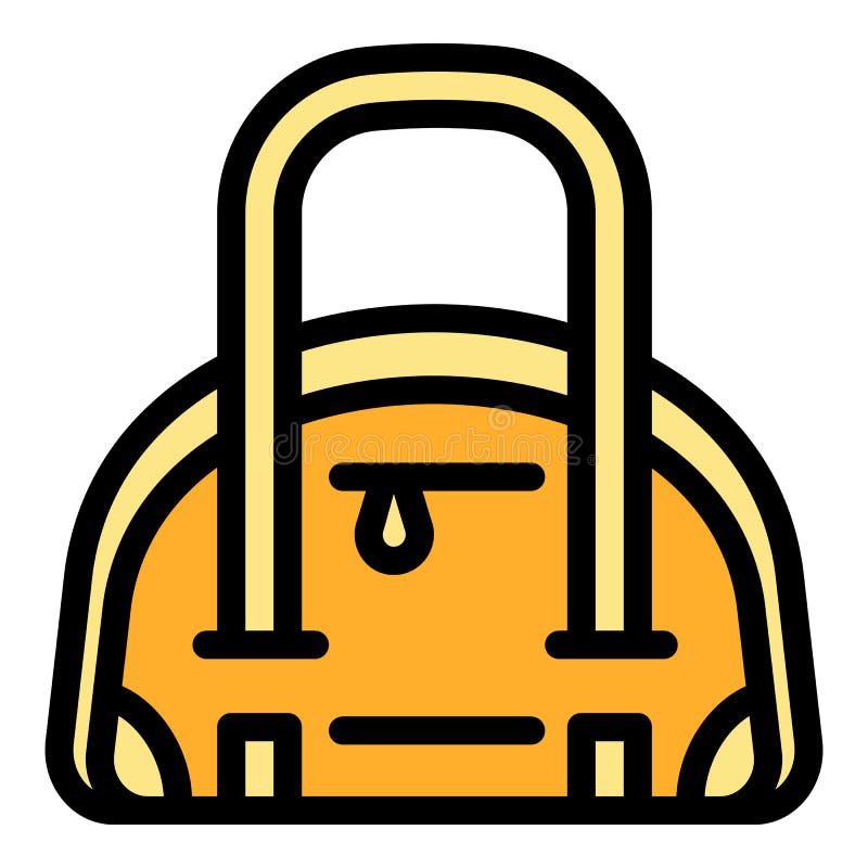 Leather Bag Icon, Outline Style Stock Vector - Illustration of ladies ...