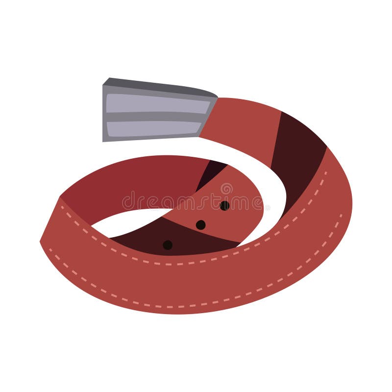 Leather Belt Icon stock vector. Illustration of buckle - 360513650