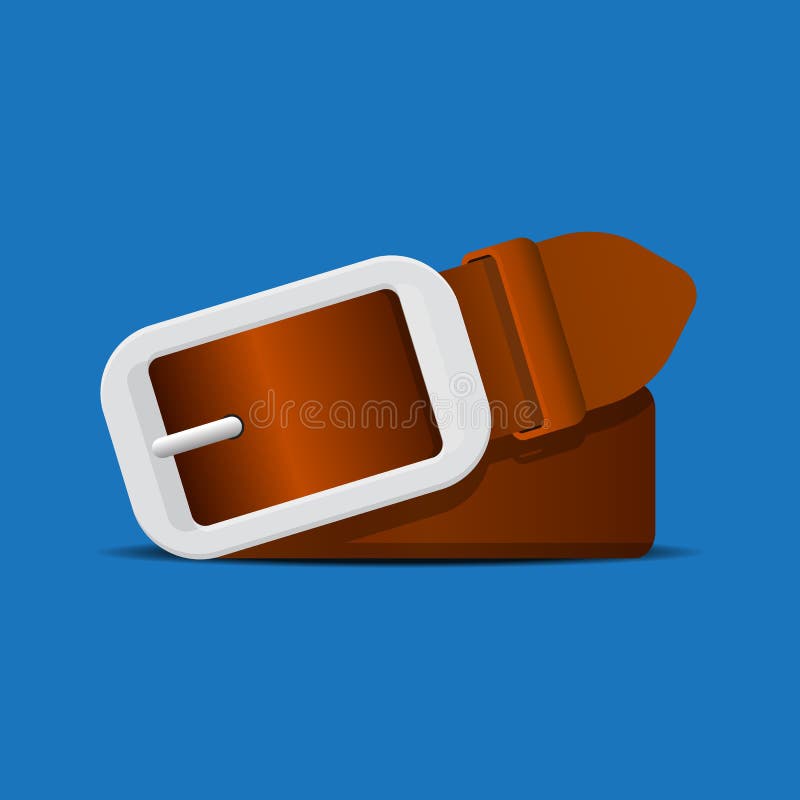 Leather Belt Vector Illustration. Stock Illustration - Illustration of ...