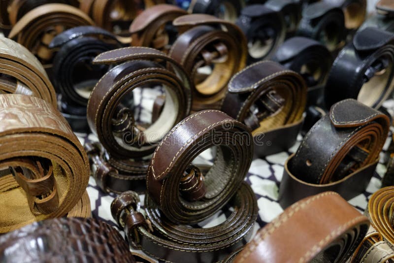 Leather belts collection stock photo. Image of belts - 108163222