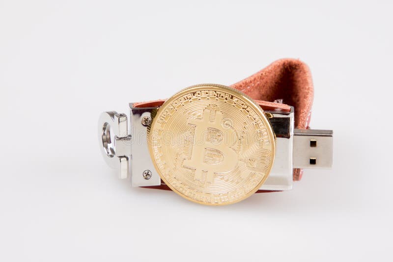 USB Bitcoin flash drive stock photo. Image of bank, adapter - 103855796