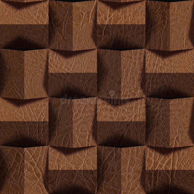Leather Blocks Stacked for Seamless Background Stock Illustration ...