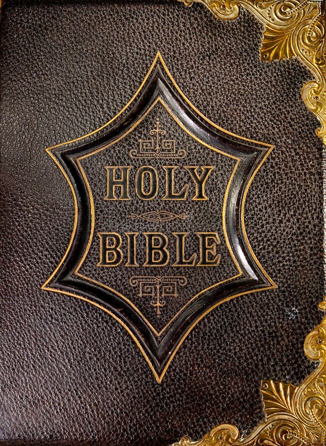 Leather Book Cover Holy Bible Stock Image - Image of ancient, christian ...
