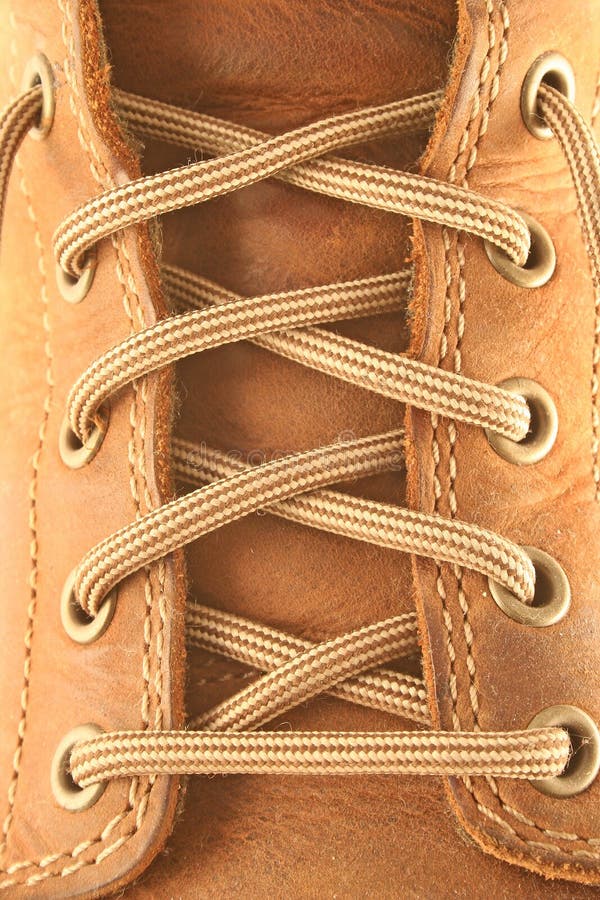 Leather Boot in the Rain on the Cobblestone Stock Image - Image of ...