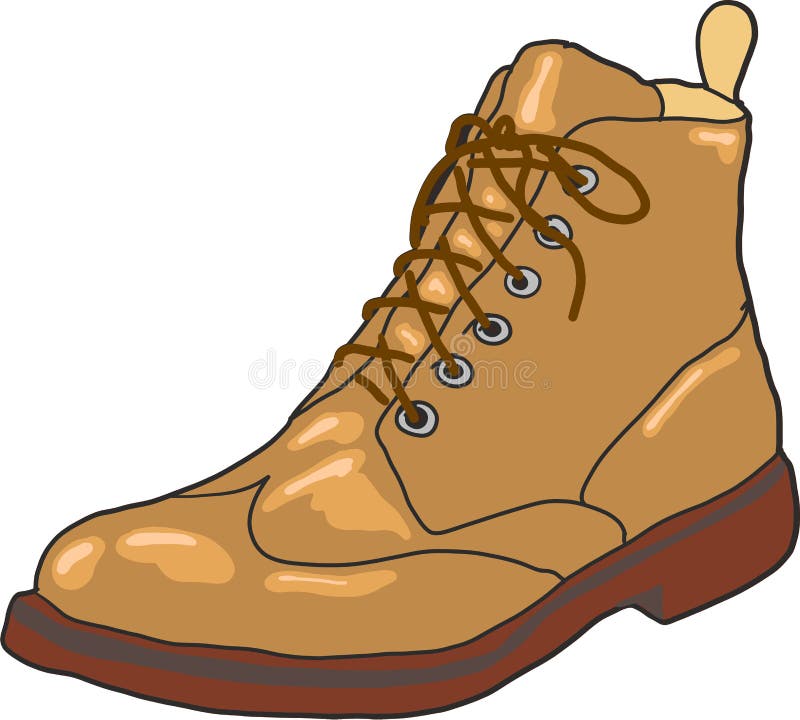 Leather Boot Vector Illustration Clip-art Sketch Image Stock Vector ...
