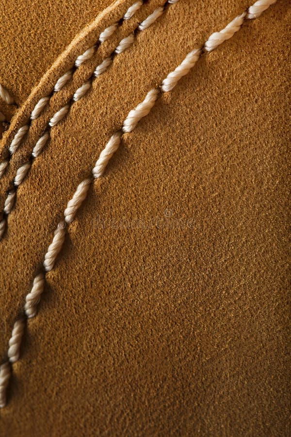 Leather Boots Stitched Thread Stock Photo - Image of colors, horizontal ...