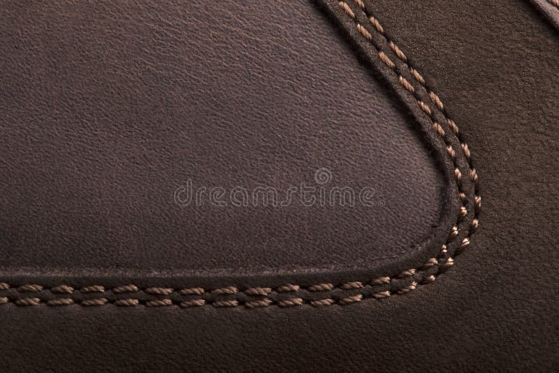 Leather Boots Stitched Thread Stock Photo - Image of effect, bumpy ...
