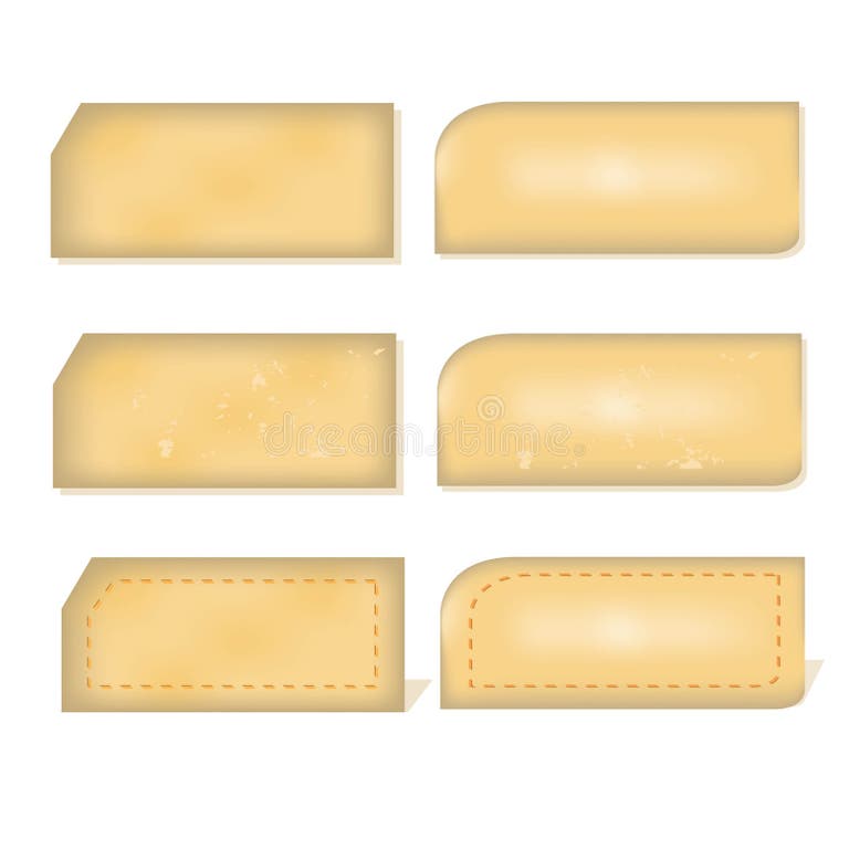 Leather botton, label stock illustration. Illustration of isolated ...