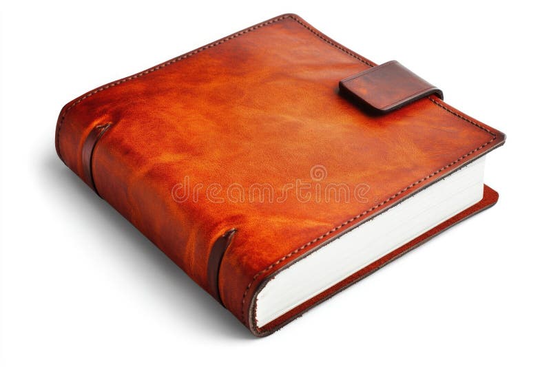 Leather bound book stock illustration. Illustration of antique - 375565863