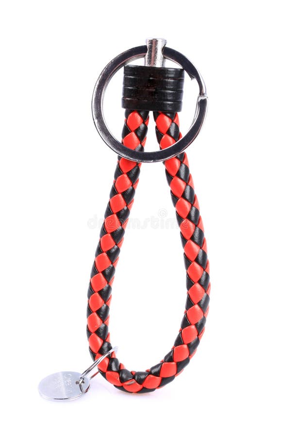 Leather Braided Rope Key Chain Stock Photo - Image of circle, object ...