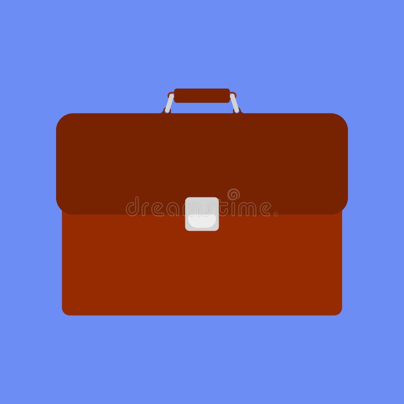 Leather Briefcase Male Business Bag. Work Suitcase Stock Vector ...