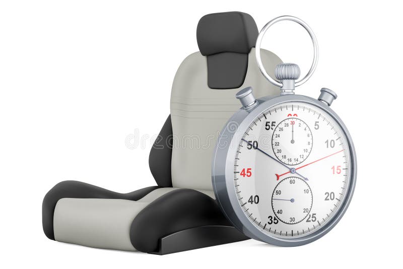 Bucket Seat, Car Seat. Front View Stock Illustration - Illustration of ...
