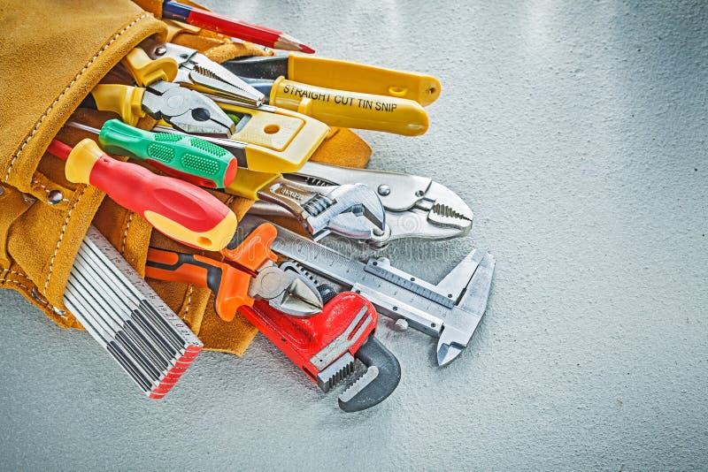 Leather Building Belt Construction Tooling Stock Photo - Image of ...