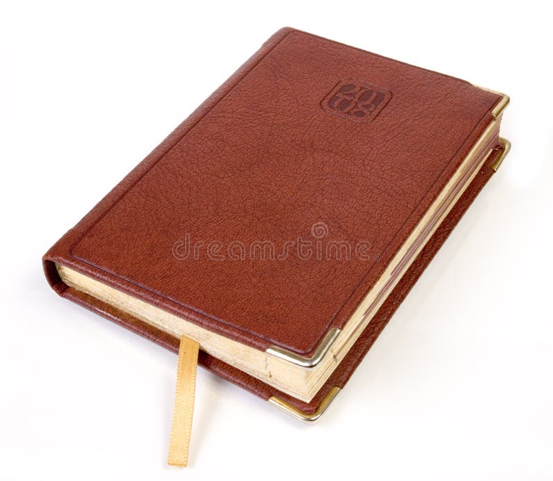 Leather calendar notebooks stock image. Image of meeting - 8889649