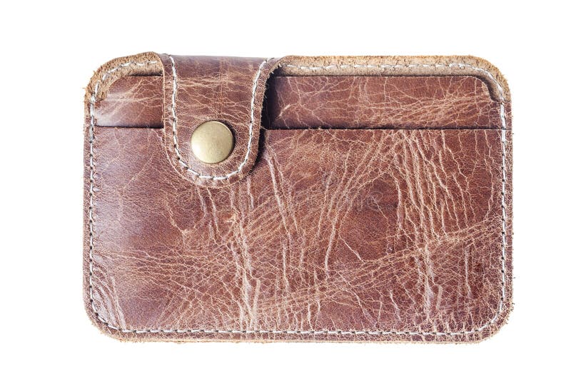 Leather Card Wallet. Bank Cards and Documents. Stock Image - Image of ...
