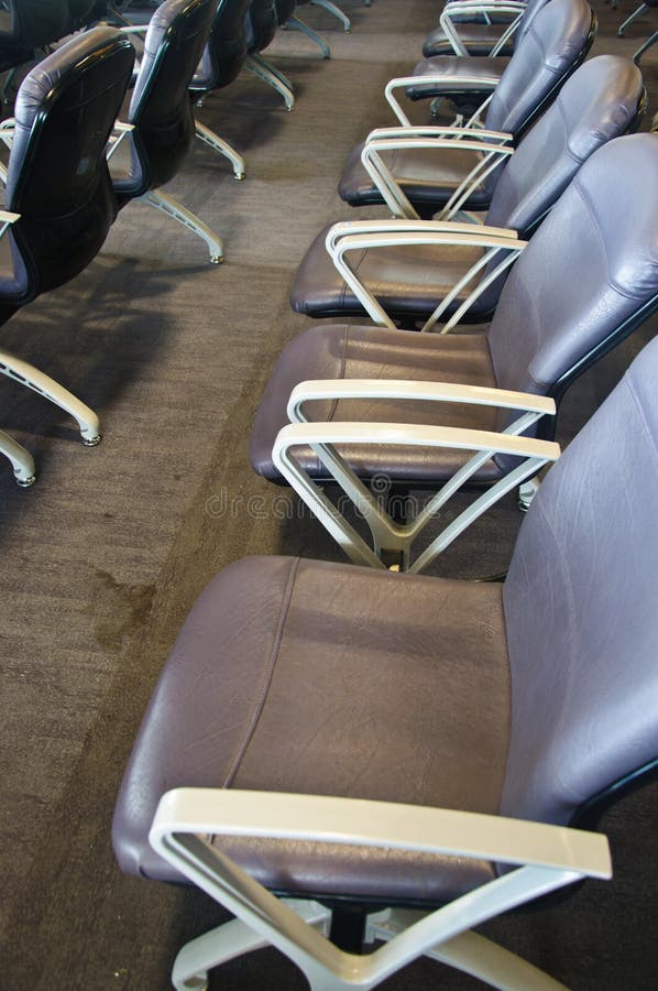 Leather chair stock photo. Image of public, construction - 33354174