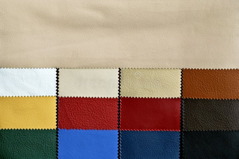 Leather chart 4 stock photo. Image of texture, swatch - 4150146