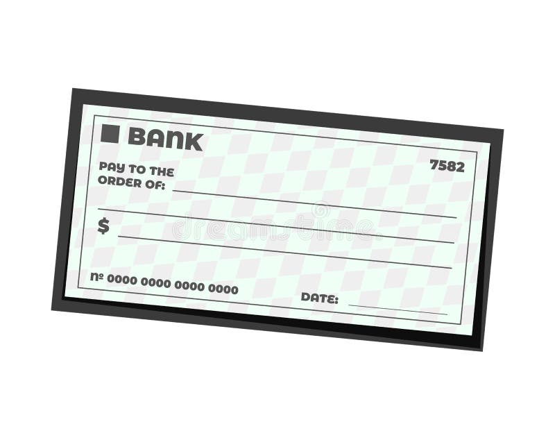 Leather Checkbook with a Pocket for Storing Copies of Checks. Vector ...