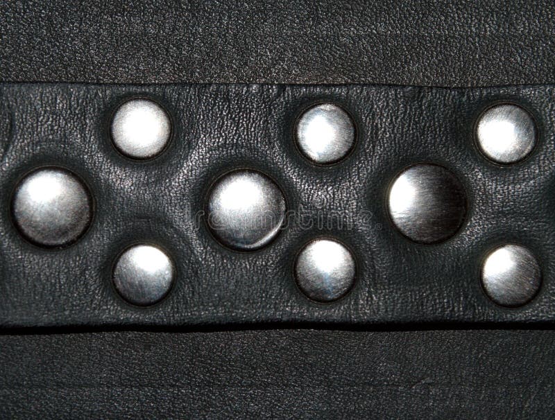 Leather Clinches Background Stock Photo - Image of closeup, detailed ...
