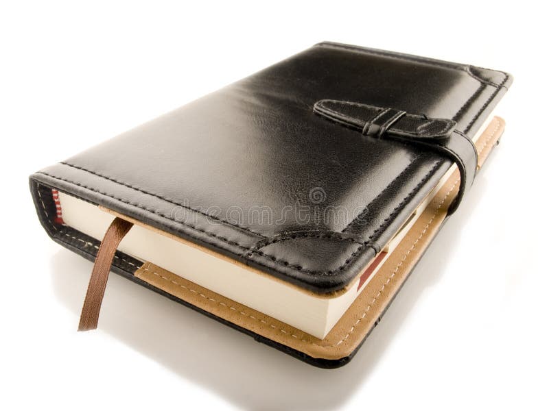 Leather calendar notebooks stock image. Image of meeting - 8889649