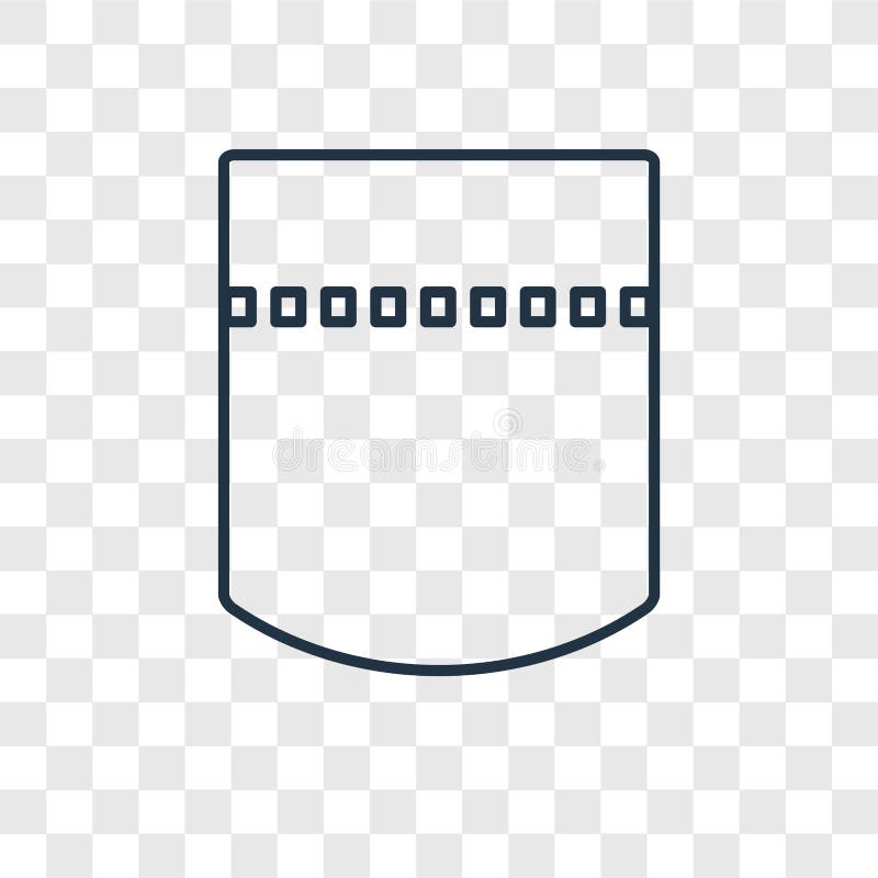 Leather Concept Vector Linear Icon Isolated on Transparent Background ...