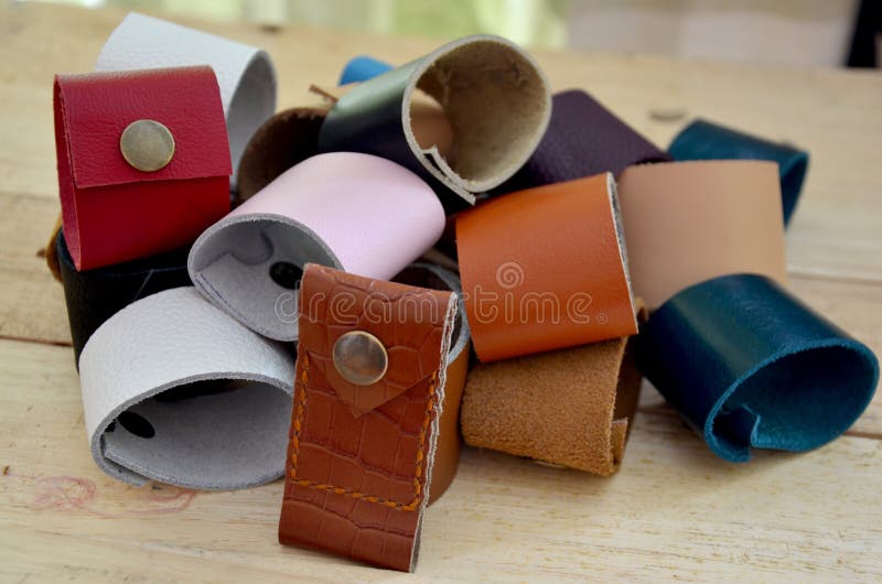 Leather Craft for Handmade Key Ring Stock Photo - Image of product ...
