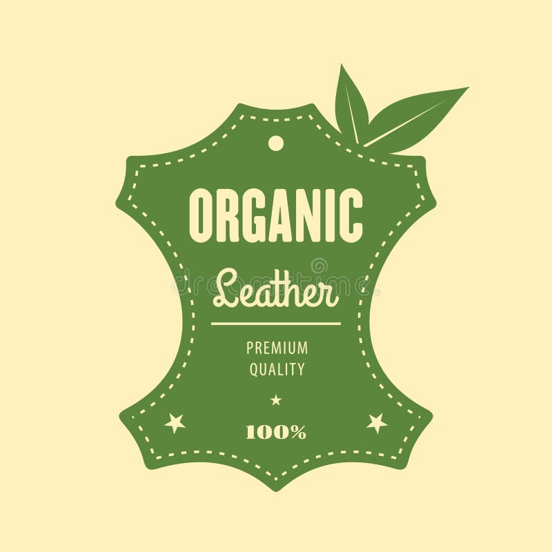 Leather Craft, Organic Leather Sign Design Stock Vector - Illustration ...
