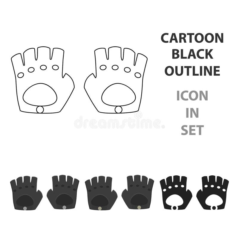 Leather Gloves Icon in Flat Style Isolated on White Background. Clothes ...