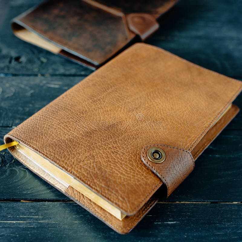 Handmade Leather Notepad Isolated Stock Photos - Free & Royalty-Free ...