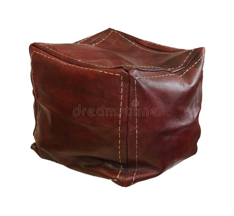 Leather hassock stock photo. Image of interior, soft - 18239510