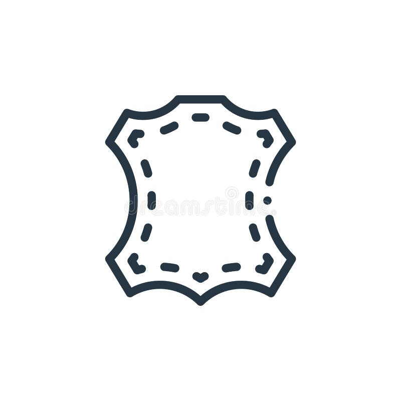 Leather Icon Vector from Fabric Features Concept. Thin Line ...