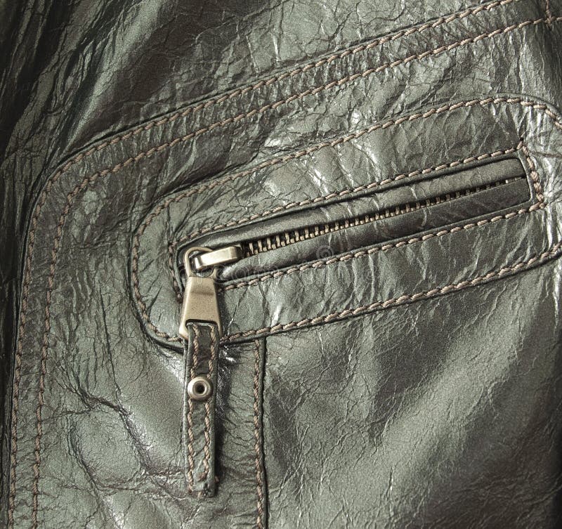 Leather jacket pocket stock photo. Image of pocket, casual - 14806164