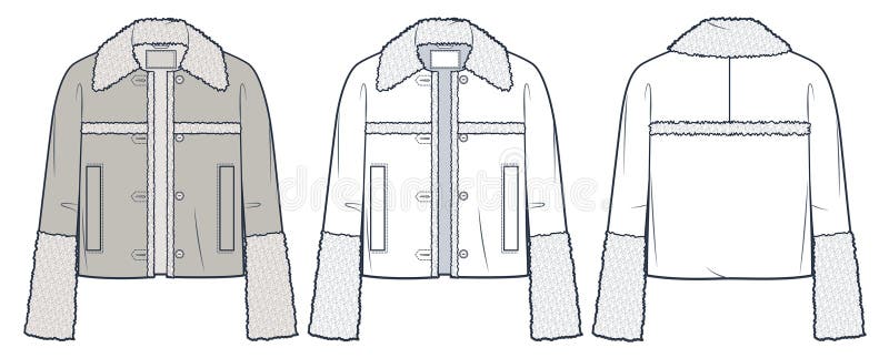 Leather Jacket Template Stock Illustrations 1 347 Leather Jacket