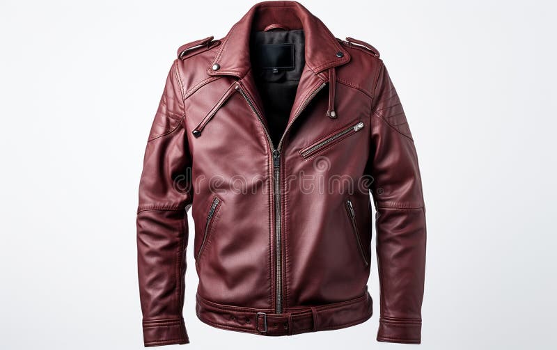 Leather Jacket with Transparent Base Stock Illustration - Illustration ...