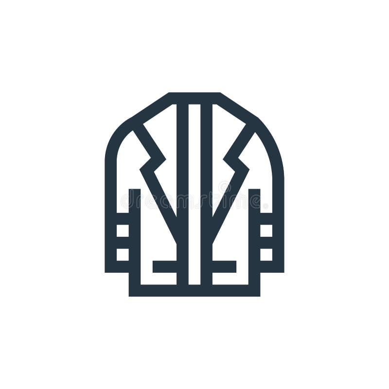 Leather Jacket Vector Icon. Leather Jacket Editable Stroke Stock Vector ...