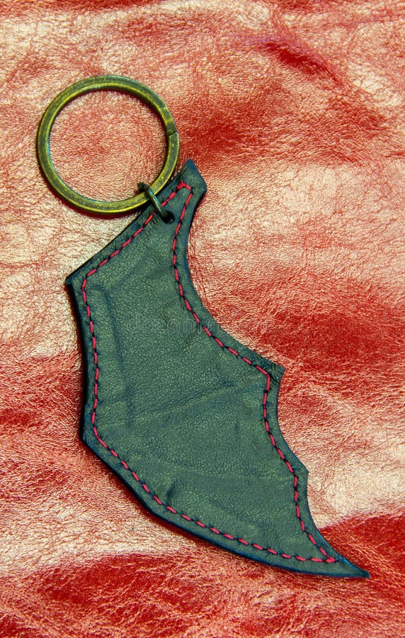 Leather key ring stock image. Image of entry, access - 145030609