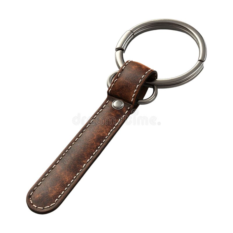 Leather Key Ring on Transparent Background - Ai Generated Stock ...