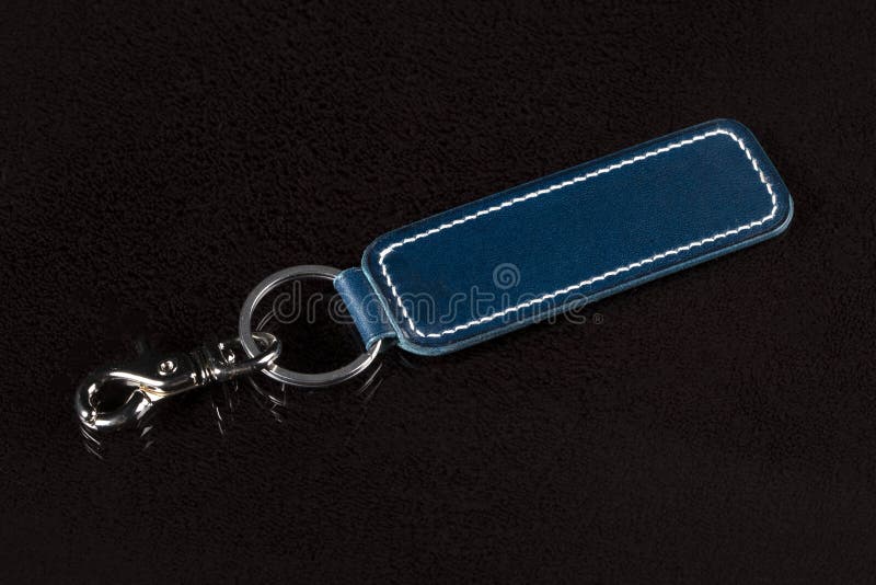 Leather keychain stock image. Image of bunch, label - 261699291