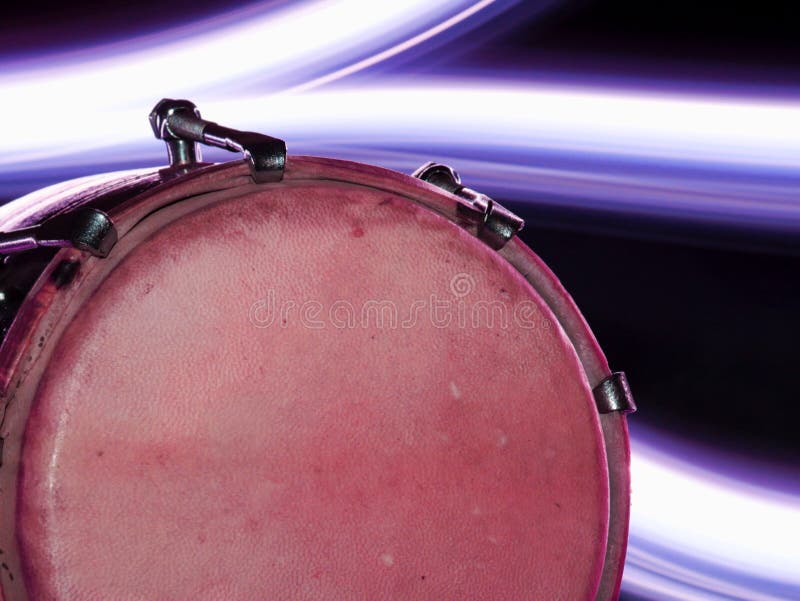 Leather Made Musical Drum Presented Stock Photo - Image of celebration ...