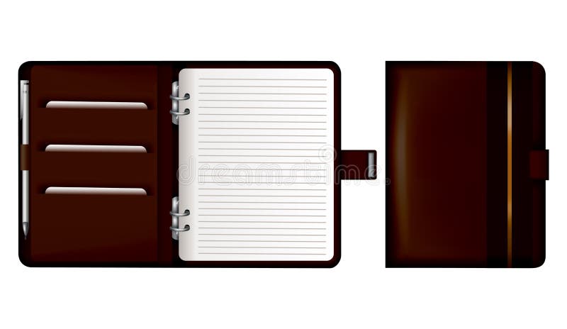 Brown notepad Background stock illustration. Illustration of note ...