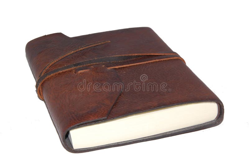 Leather Notebook stock image. Image of story, leather, worn - 468833