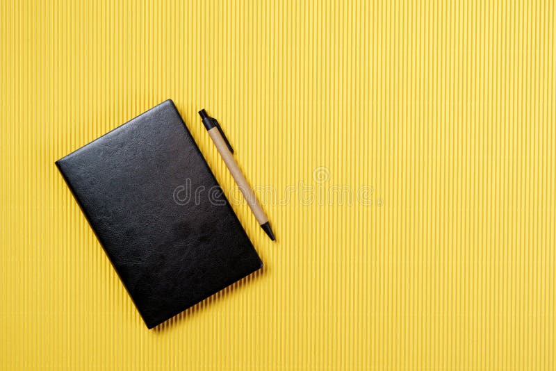 Leather Notebook Cover on a Brown Background Stock Photo - Image of ...