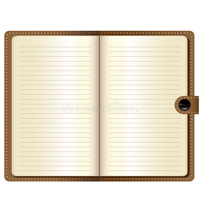 Opened notebook stock vector. Illustration of school - 58467936