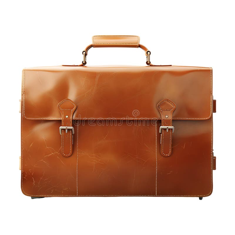 Leather Office Bag on Transparent Background - Ai Generated Stock ...