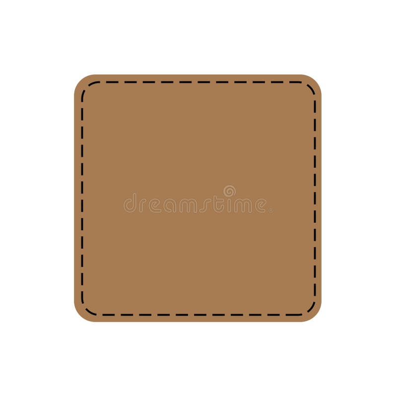 Leather Patch Icon Vector Set. Leather Pattern Illustration Sign ...