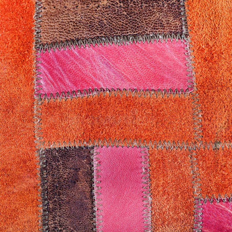 Leather patchwork stock photo. Image of strip, craftsmanship - 33662820